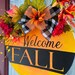 Welcome Fall Wooden Sign - Autumn, Reds, Oranges, Yellows, Handmade ...