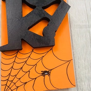 EEK! Wooden Halloween Sign - Black and White - Handmade Item, Natural ...