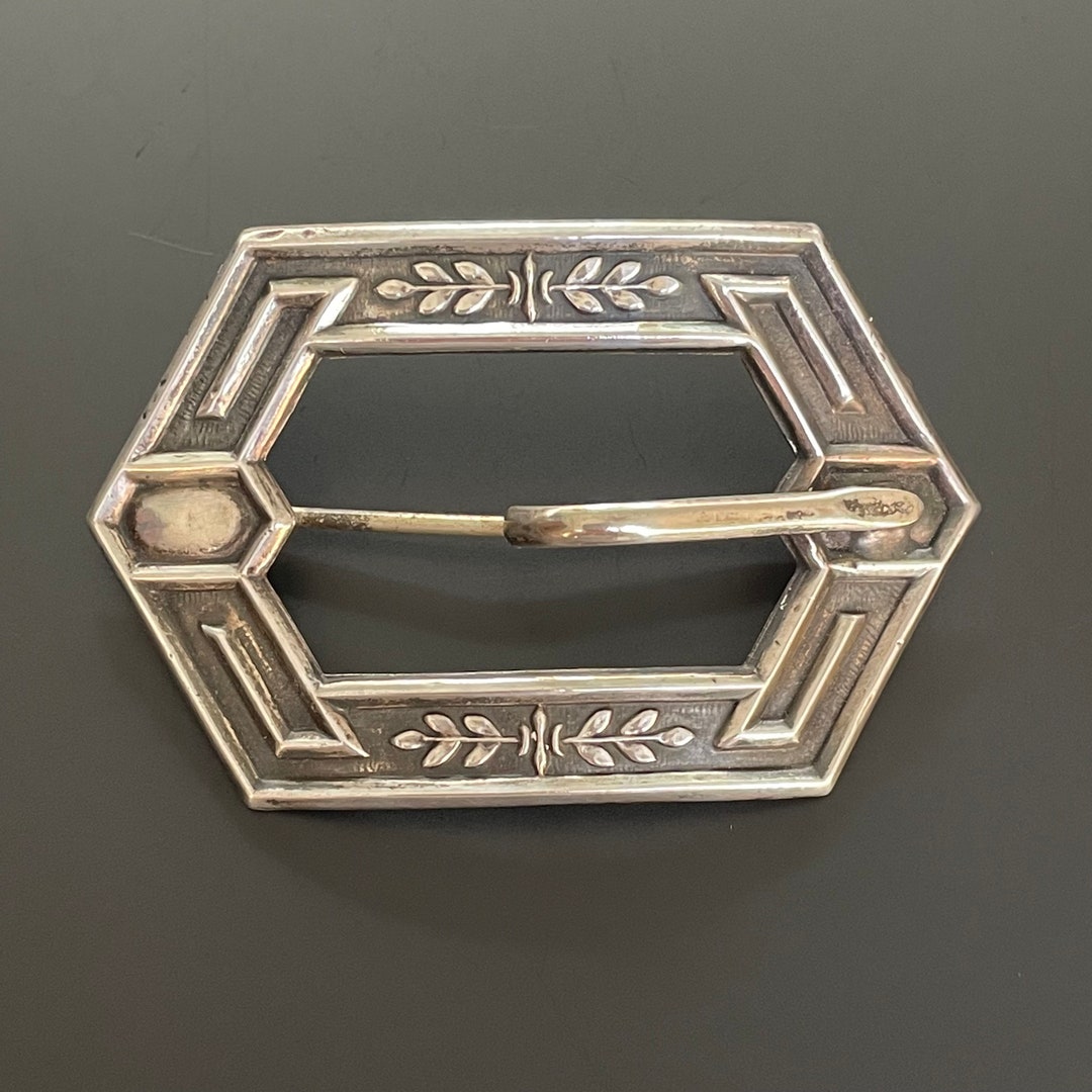 Large Edwardian Sterling Silver Sash Pin Brooch Rectangular - Etsy
