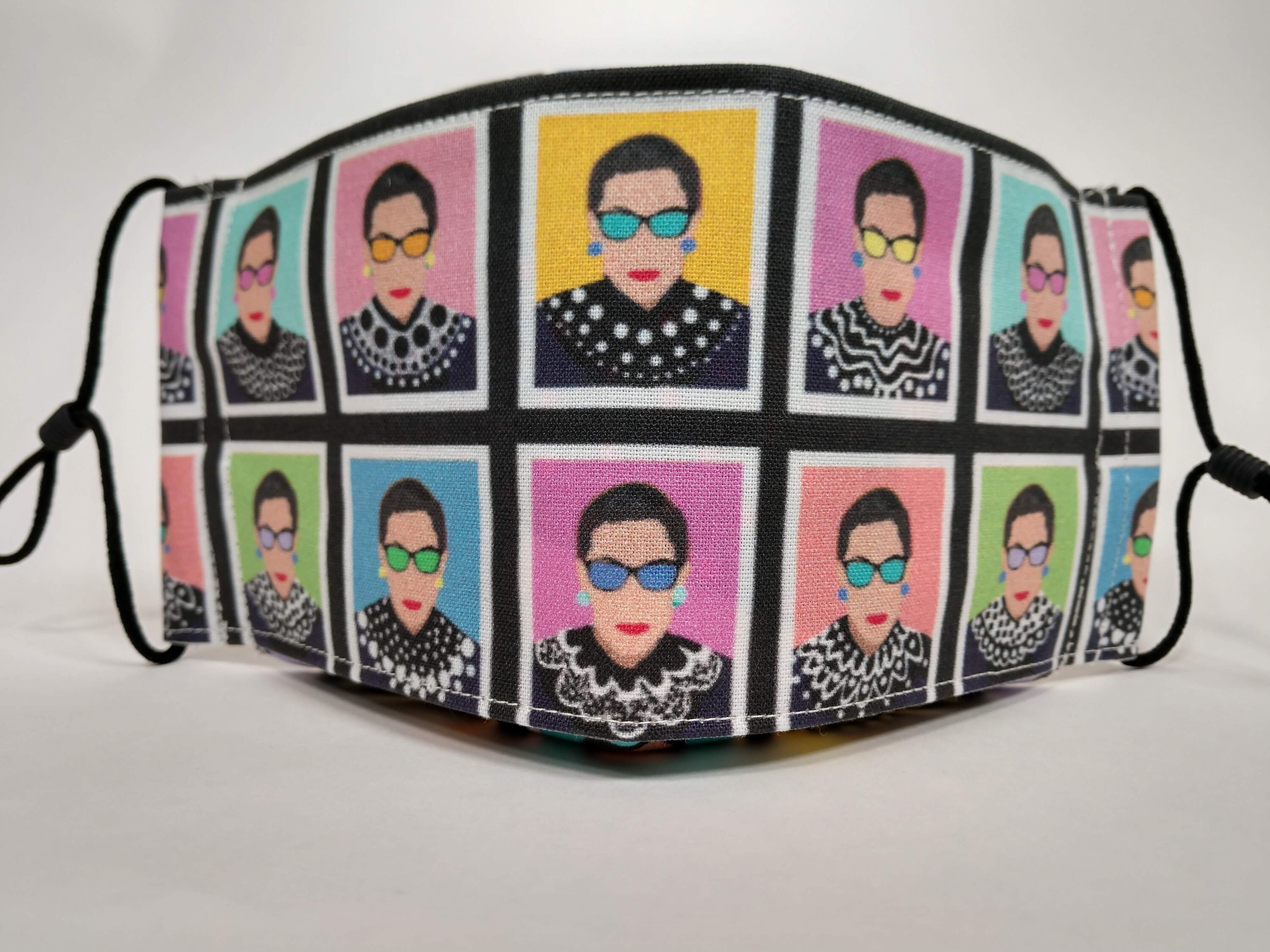 RBG Ruth Bader Ginsburg Pop Art 3d Fitted Facemask Adjustable | Etsy