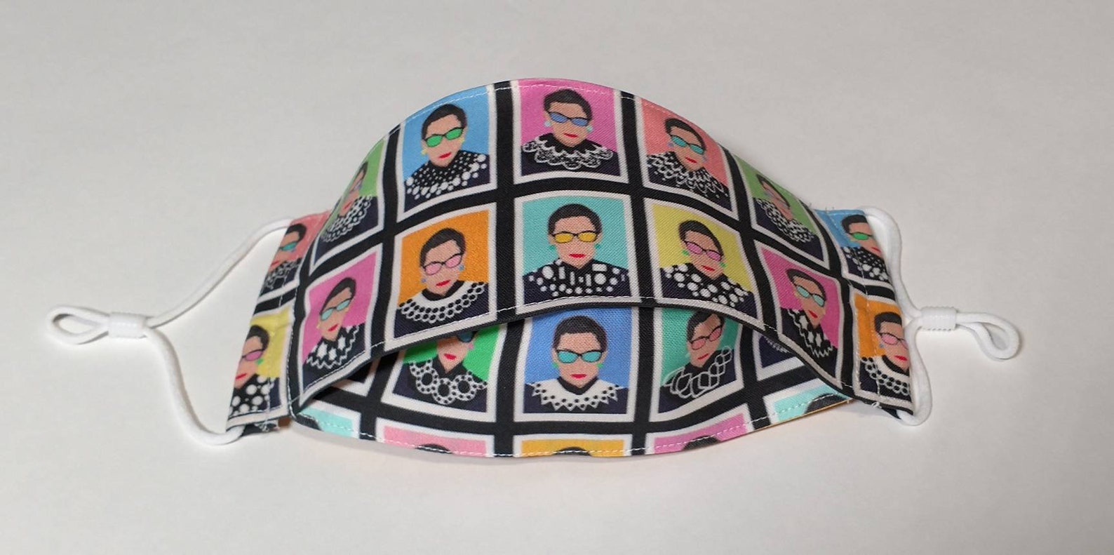 RBG Ruth Bader Ginsburg Pop Art 3d Fitted Facemask Adjustable | Etsy