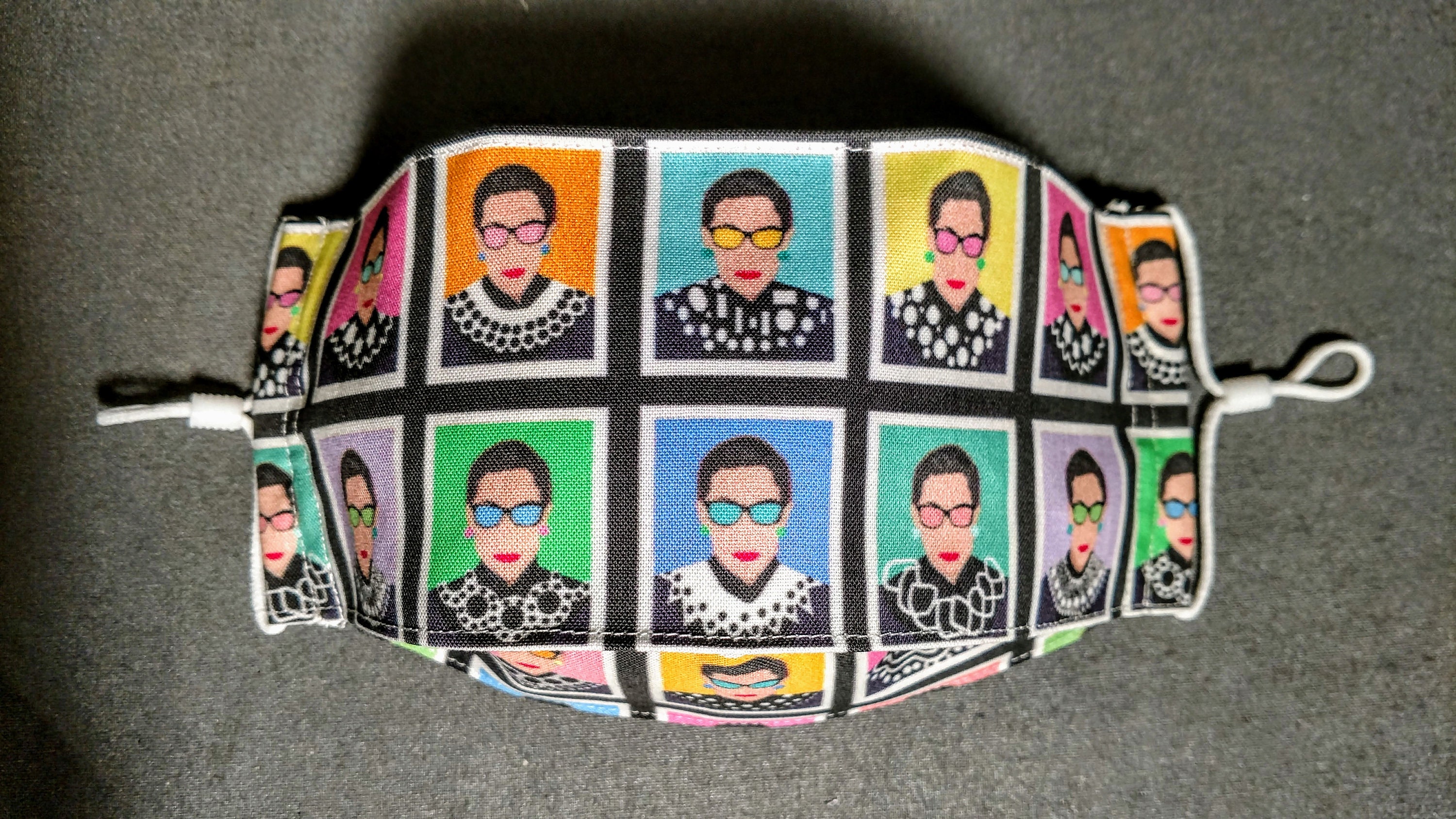 RBG Ruth Bader Ginsburg Pop Art 3d Fitted Facemask Adjustable | Etsy