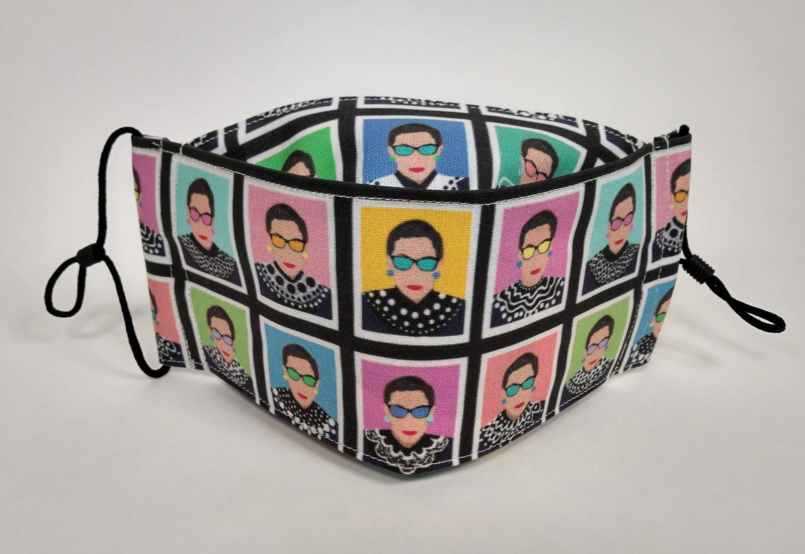 RBG Ruth Bader Ginsburg Pop Art 3d Fitted Facemask Adjustable | Etsy