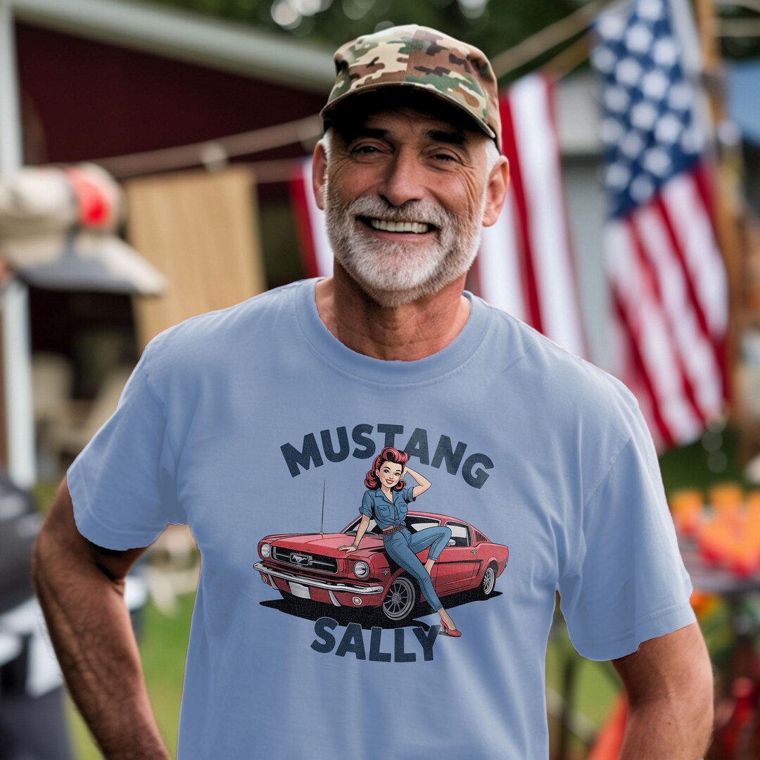 Vintage Mustang Sally Tee: Retro Mechanic Girl Graphic T-shirt - Etsy
