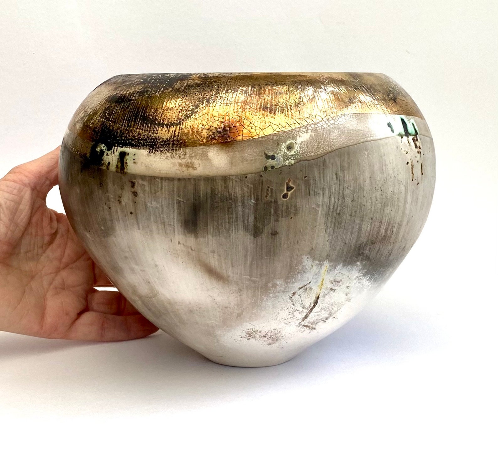 A Smoke-fired Ceramic Pot. Gift for a Special Friend. Enhances ...