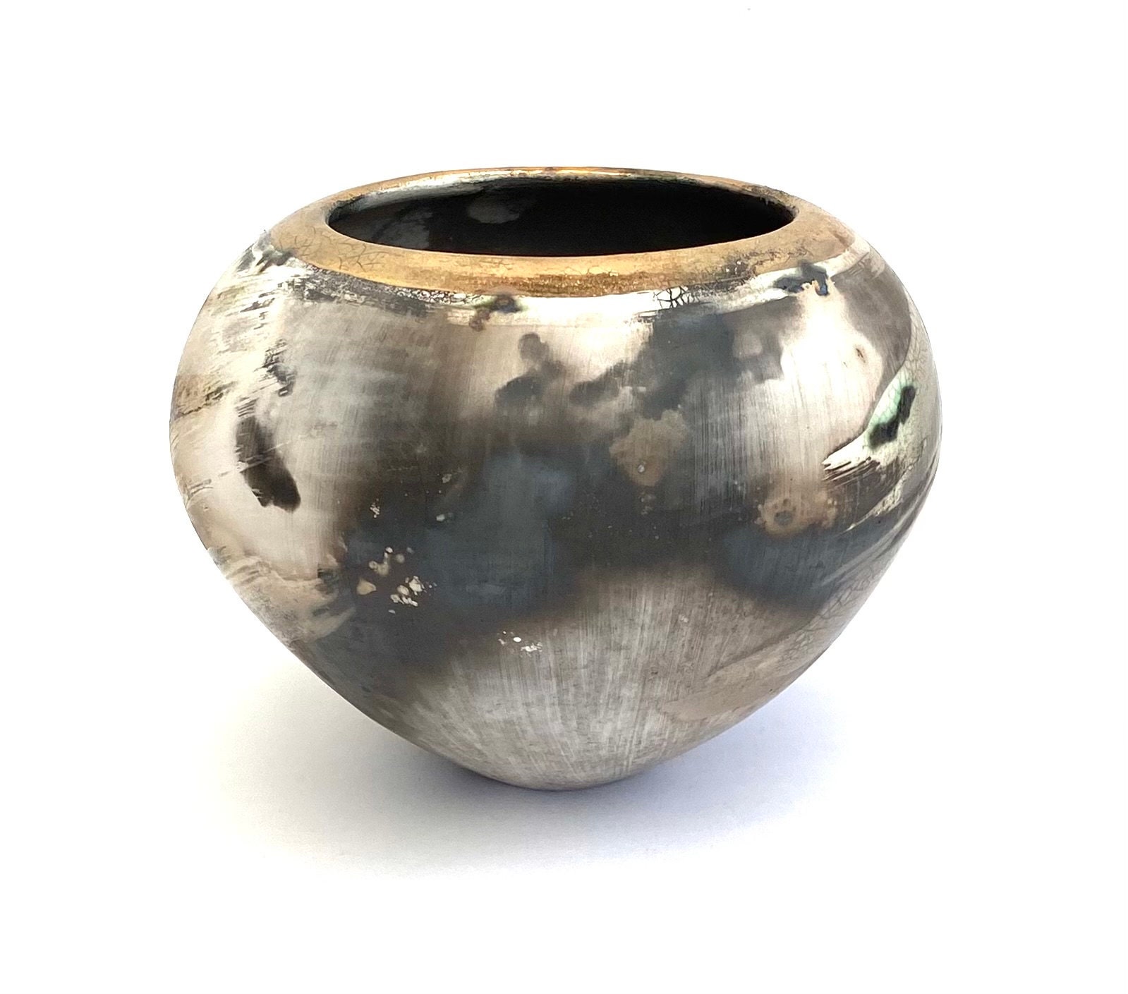 A Smoke-fired Ceramic Pot. - Etsy