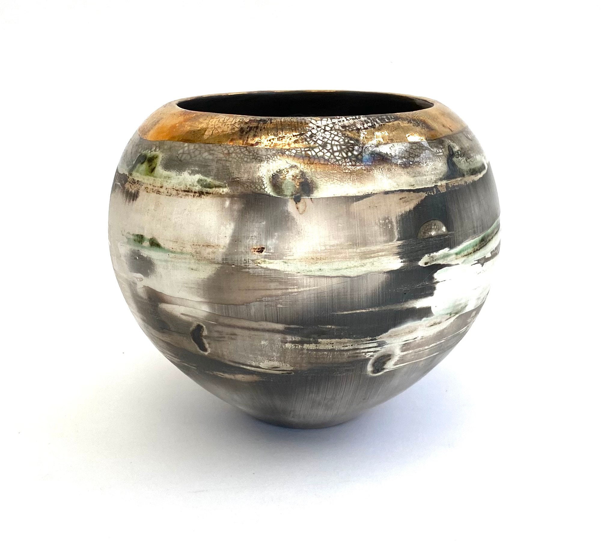 Ceramic Smoke Fired Pot. Fine Art Pot. Special Birthday Gift. - Etsy