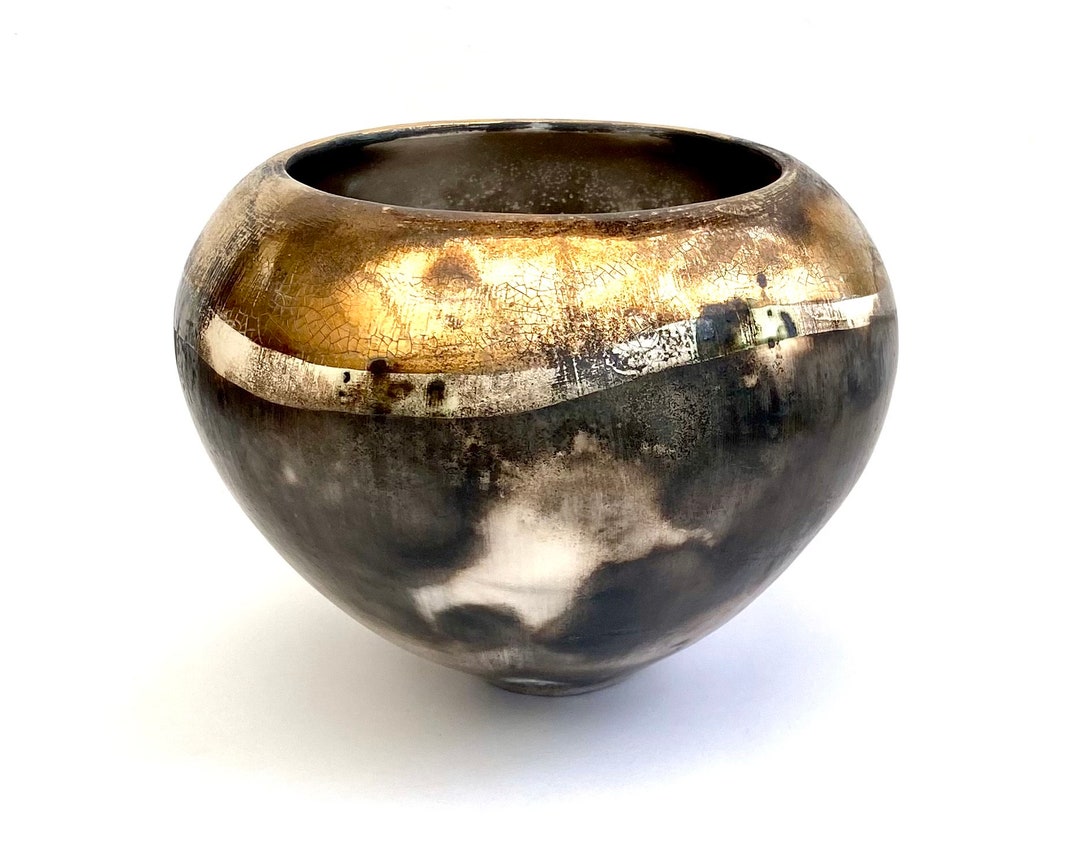 A Smoke-fired Ceramic Pot. Gift for a Special Friend. Enhances - Etsy