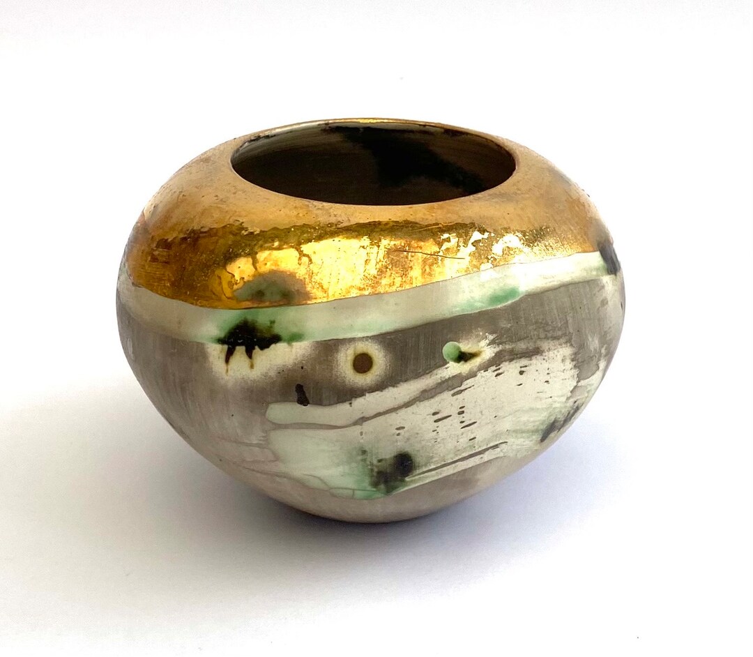 Ceramic Smoke Fired Pot. Fine Art Pot. Special Birthday Gift. - Etsy