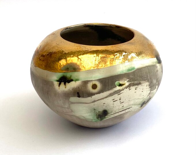 Ceramic Smoke Fired Pot. Fine Art Pot. Special Birthday Gift. - Etsy