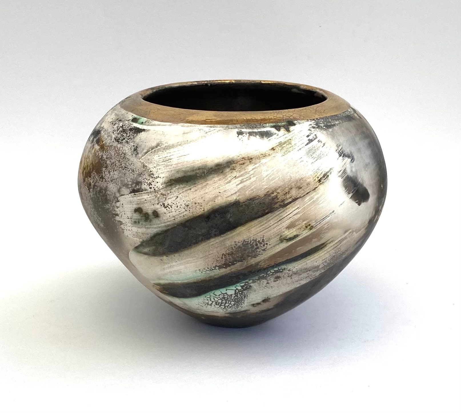 A Smoke-fired Ceramic Pot. - Etsy