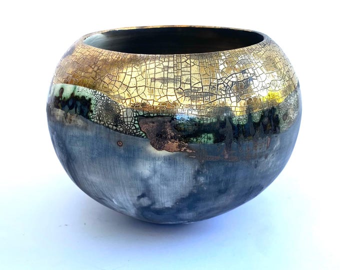 A Smoke-fired Ceramic Pot. - Etsy
