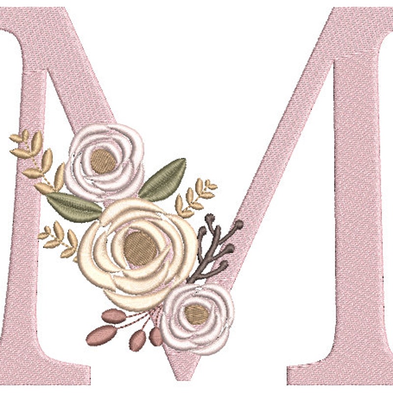 Flower Monogram - Etsy