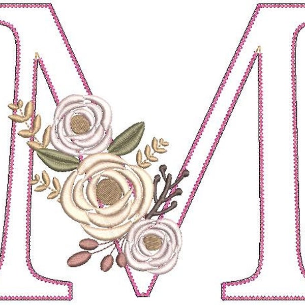 Flower Monogram - Etsy