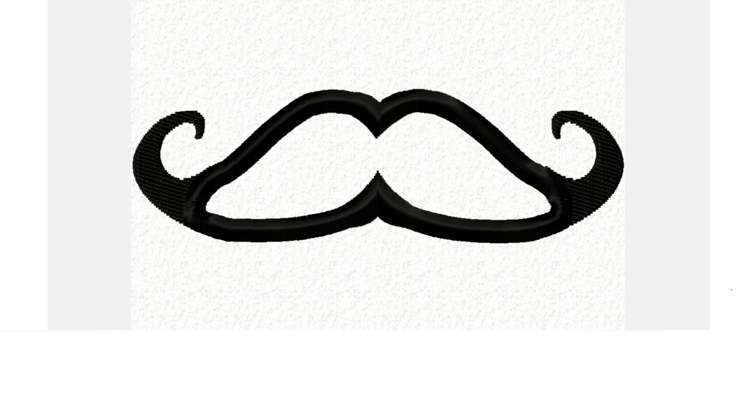 Embroidery Design Cute Moustache Machine Applique Masculine Moustache ...