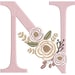 Floral Monogram Embroidery Fonts Design Bundle Flower Bunch Motif ...