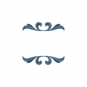 Decorative Royal Brocade Frame Embroidery Design Monogram Border in 3 ...