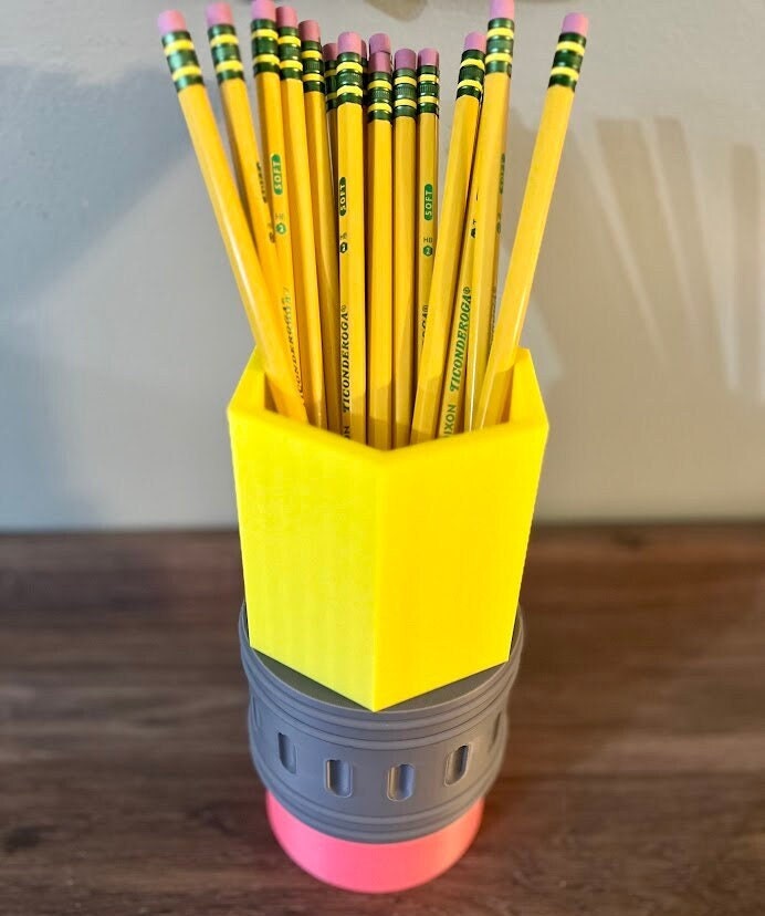 Pencil Holder STL for 3D Printing - Great for Teachers Gifts - Etsy