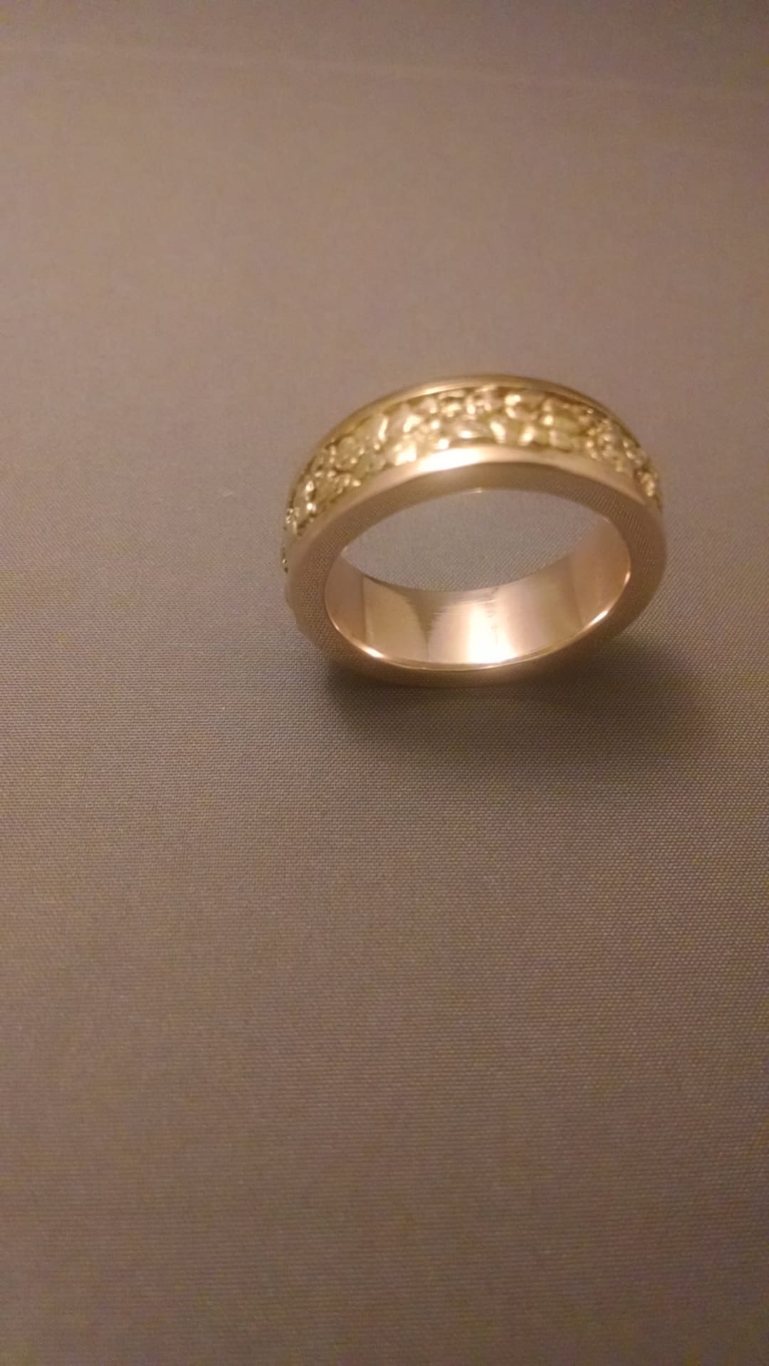 Gold Nugget Sluice Box Ring-men's - Etsy