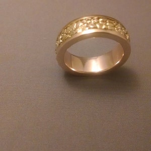 Gold Nugget Sluice Box Ring-men's - Etsy