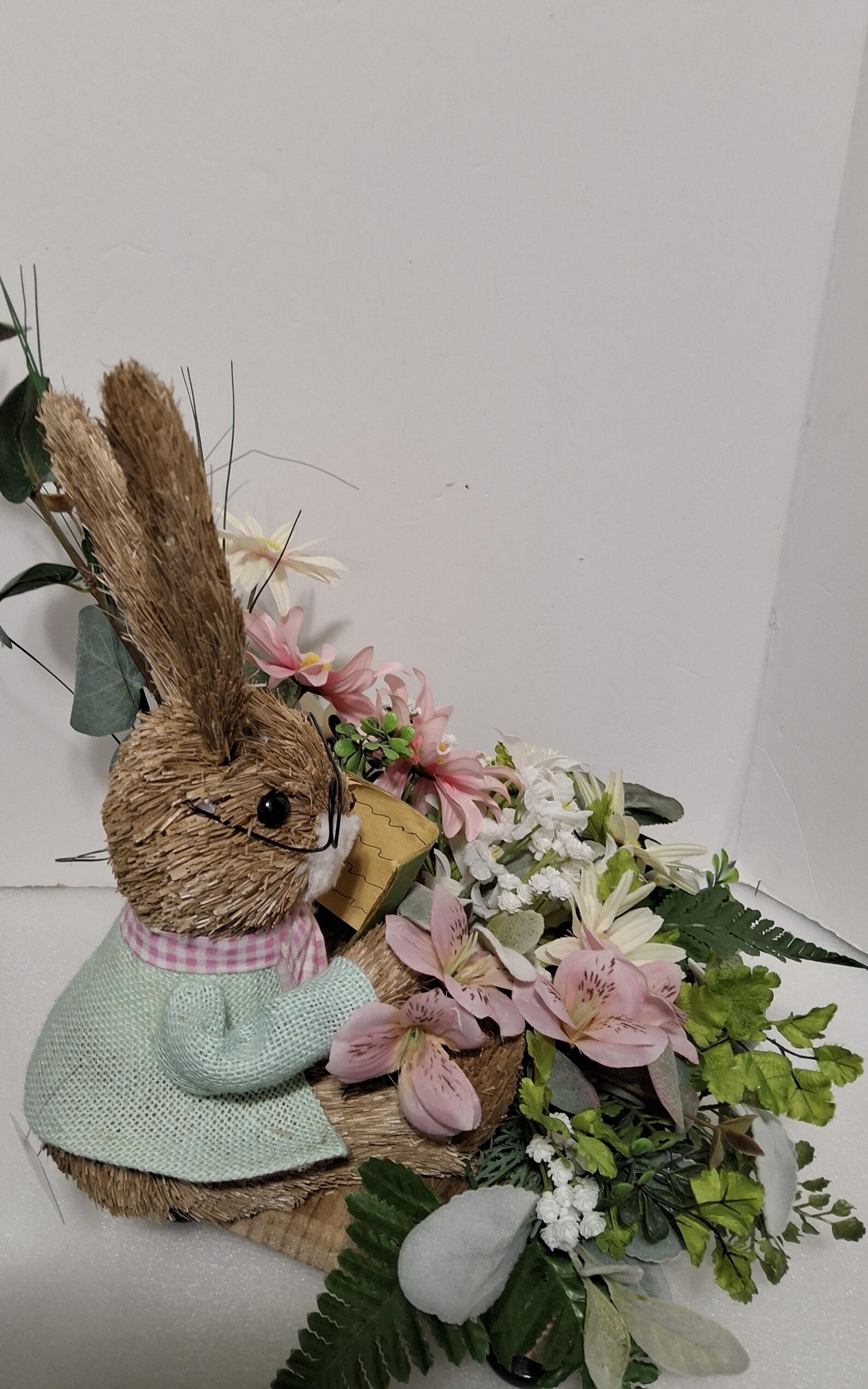 RAZ Imports Bunny Centerpiece | Easter Table Decor | Farmhouse Rabbit ...