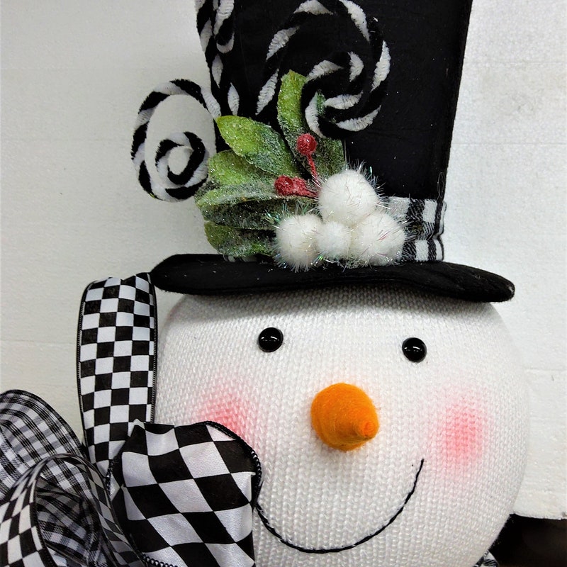 Snowman Head Tree Topper - Etsy