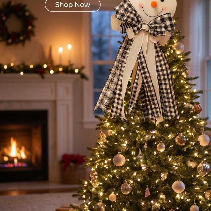 Snowman Head Tree Topper - Etsy