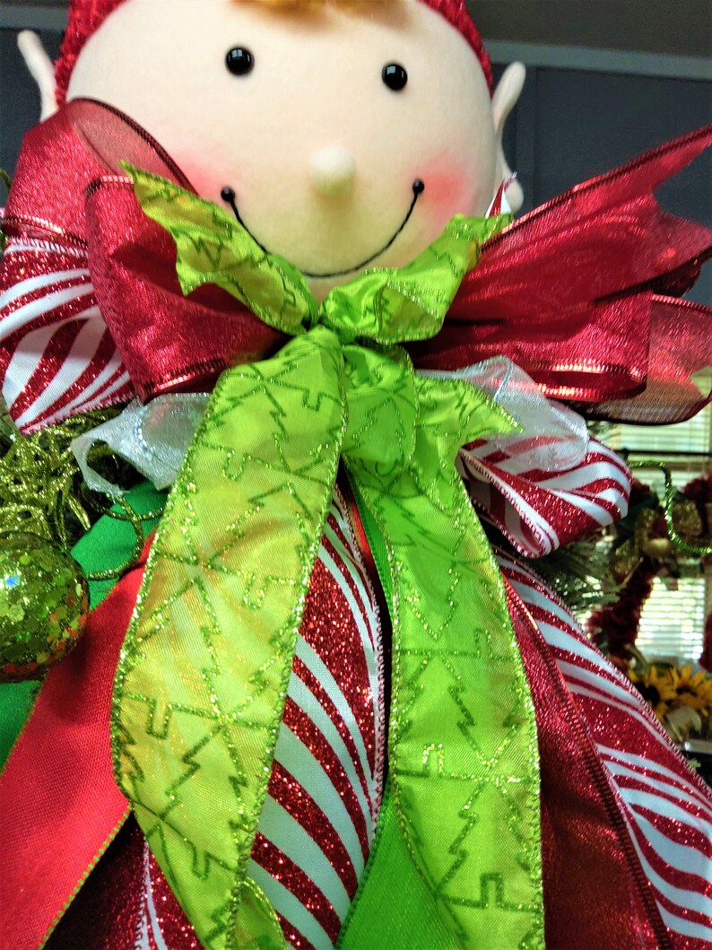 BEST SELLER Elf Head Tree Topper Christmas Tree Topper - Etsy
