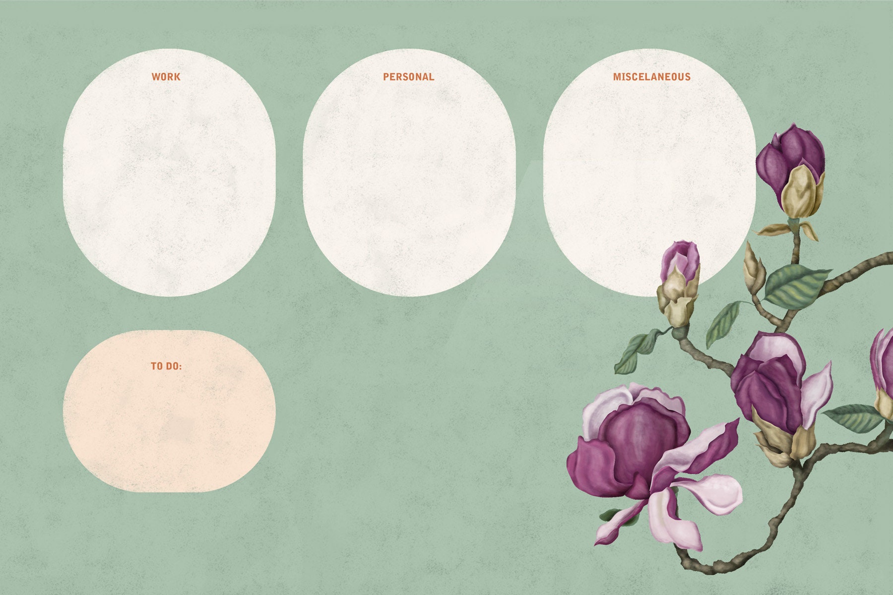 Botanical Desktop Wallpaper for Computer, Mac Wallpaper, Imac, iPhone ...