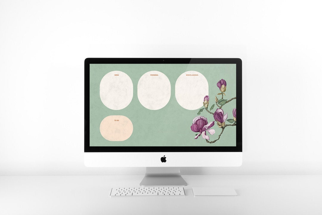 Botanical Desktop Wallpaper for Computer, Mac Wallpaper, Imac, iPhone ...