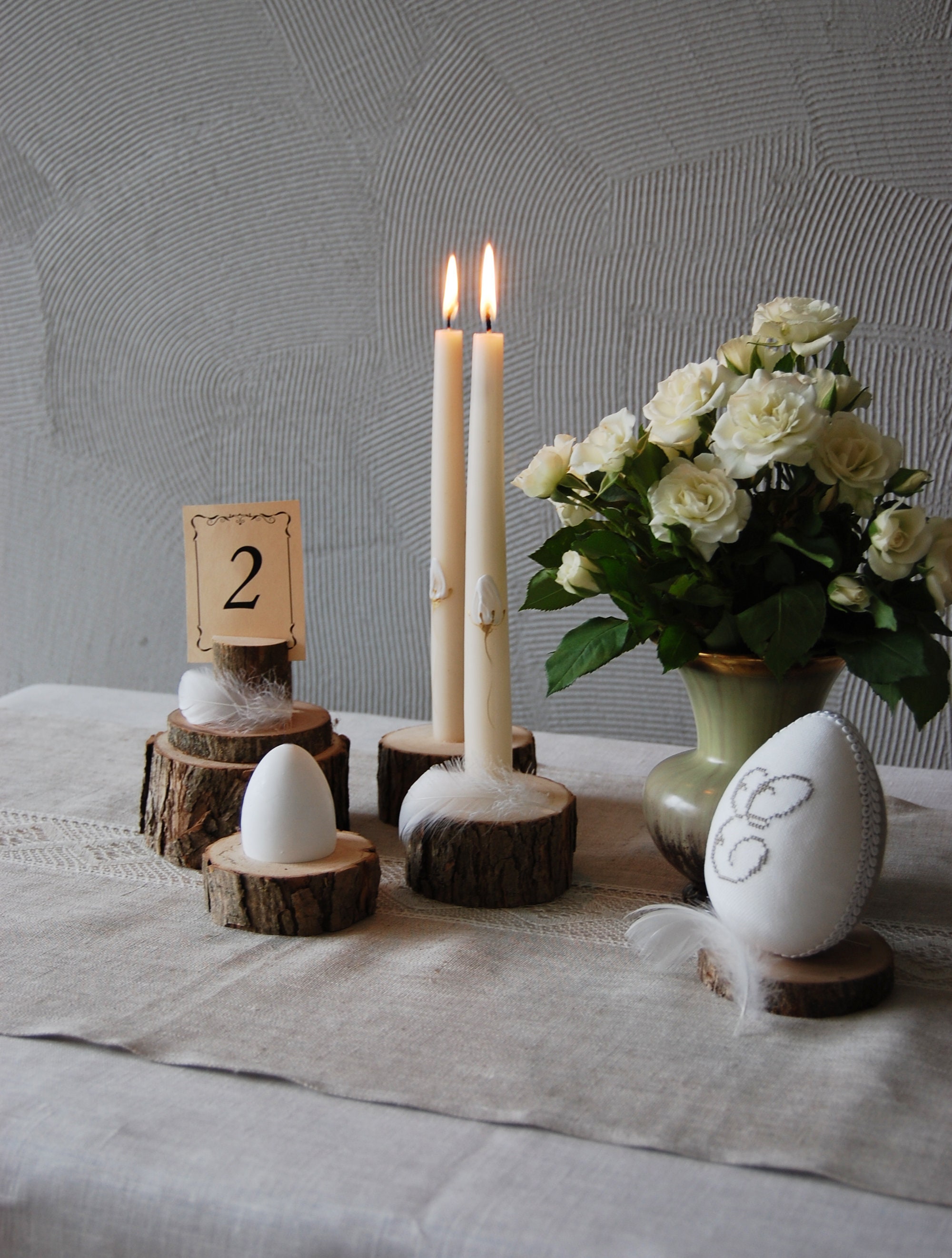Wooden Egg Cups Rustic Easter Table Decor Easter Egg Holders | Etsy