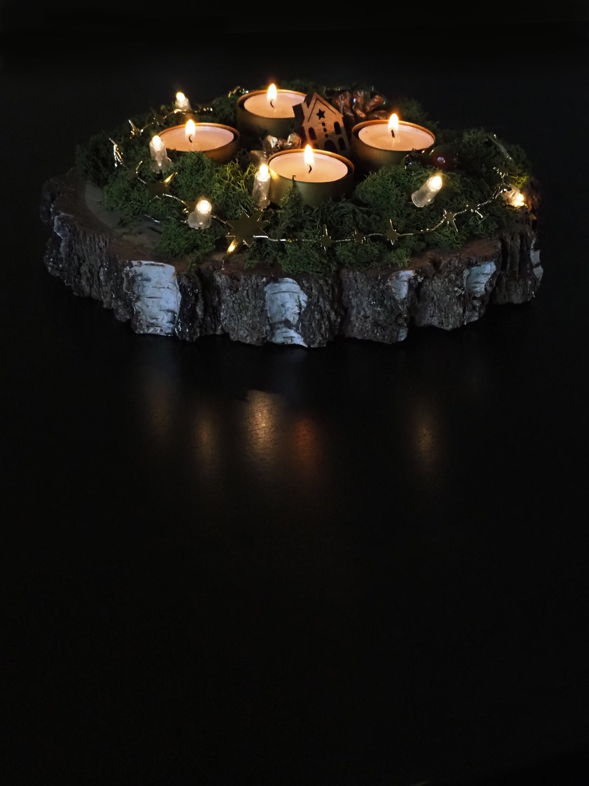 Advent Wreath DIY Stand, Advent Candle Holder, Rustic Christmas Decor ...