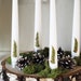 Advent Candle Holder, DIY Advent Wreath Stand, Birch Slab Rustic ...