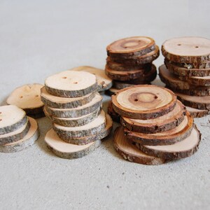 Tree Branch Slices 120 Pcs Different Wood Slices Craft Wood - Etsy