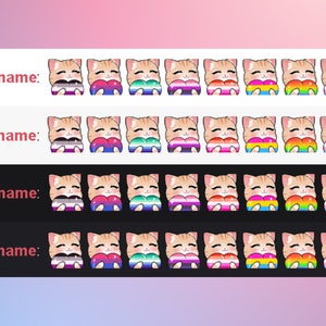 8 Pride Flag Cats for Twitch / Youtube / Discord / Streaming / Ready to ...