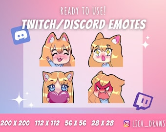Discord Cat Emotes 5 Twitch Discord Youtube Streaming Ready to Upload ...