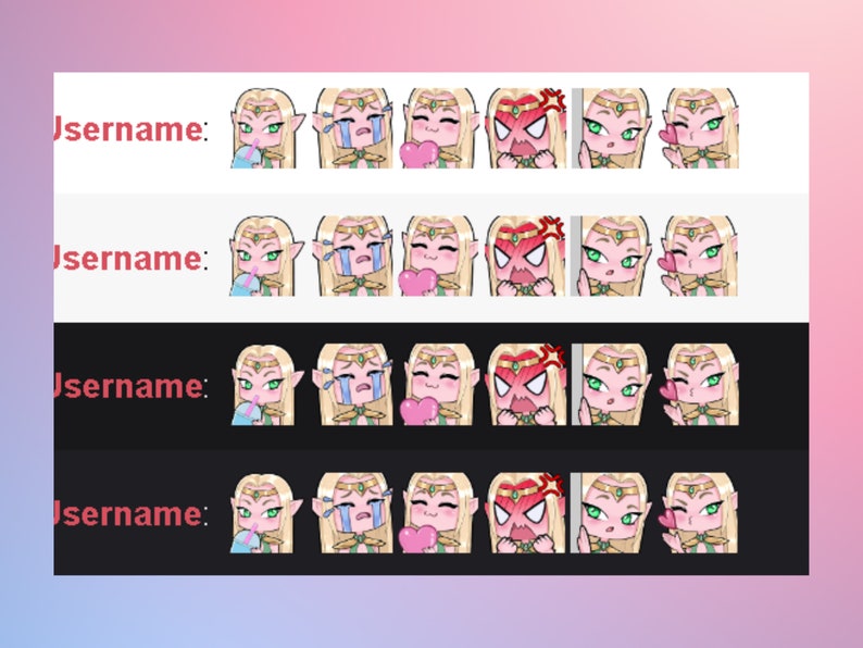 Blonde Elf EMOTES for Twitch / Youtube / Discord / Streaming / Ready to ...