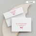 Christmas Bow Printed Envelopes, Whimsical Hand Drawn Envelope ...