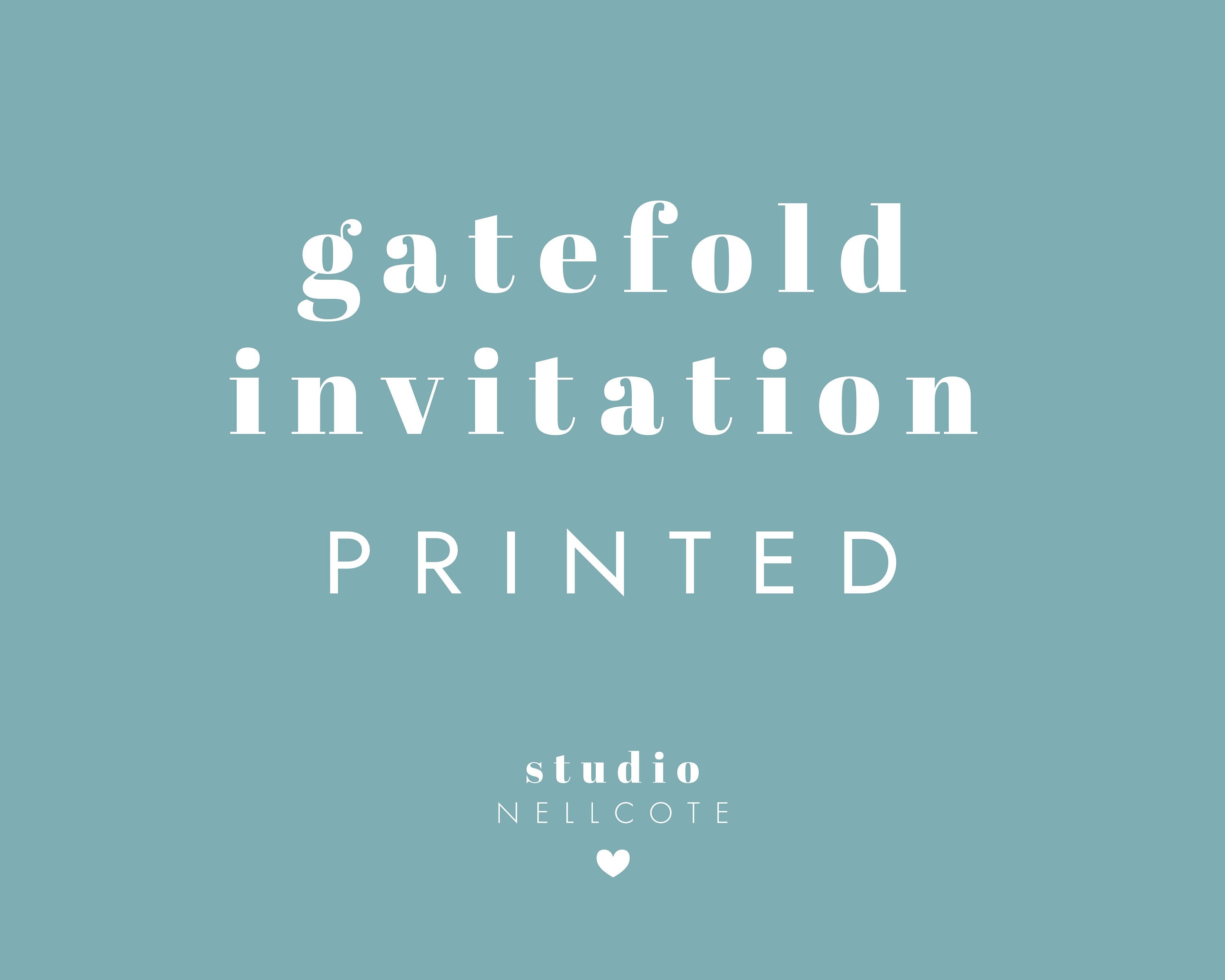 Printed Gatefold Wedding Invitation Customized and Printed | Etsy