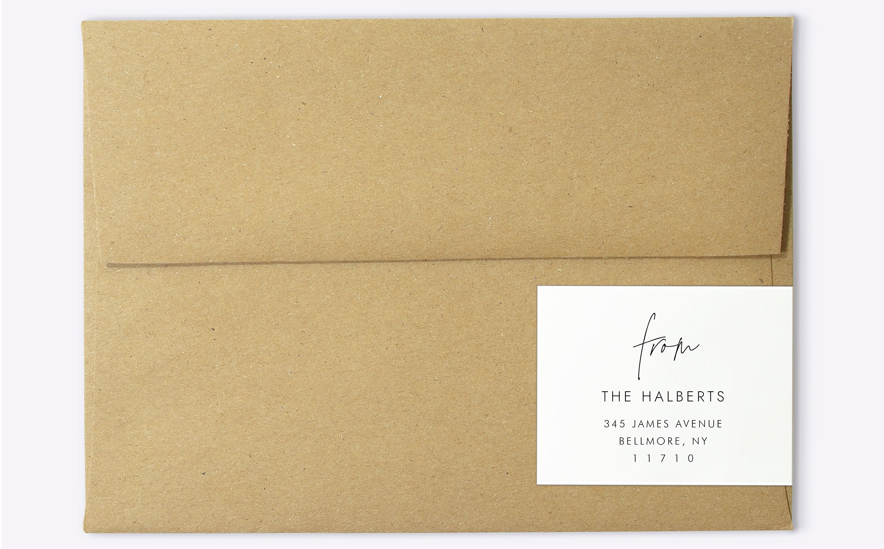 Modern Minimalist Wrap Around Address Labels Printable | Etsy