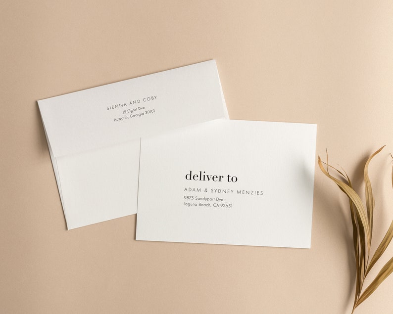 MAD LOVE | Modern Bold Printed Envelopes, Modern Wedding Envelope ...