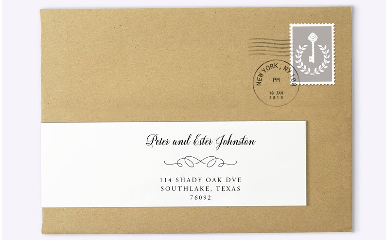 Envelope Wrap Labels - Printable Wraparound Labels, Studio Nellcote ...