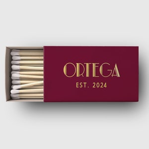 GATSBY | Matchbox Favors, Foil Stamped Art Deco Customized Matchboxes ...