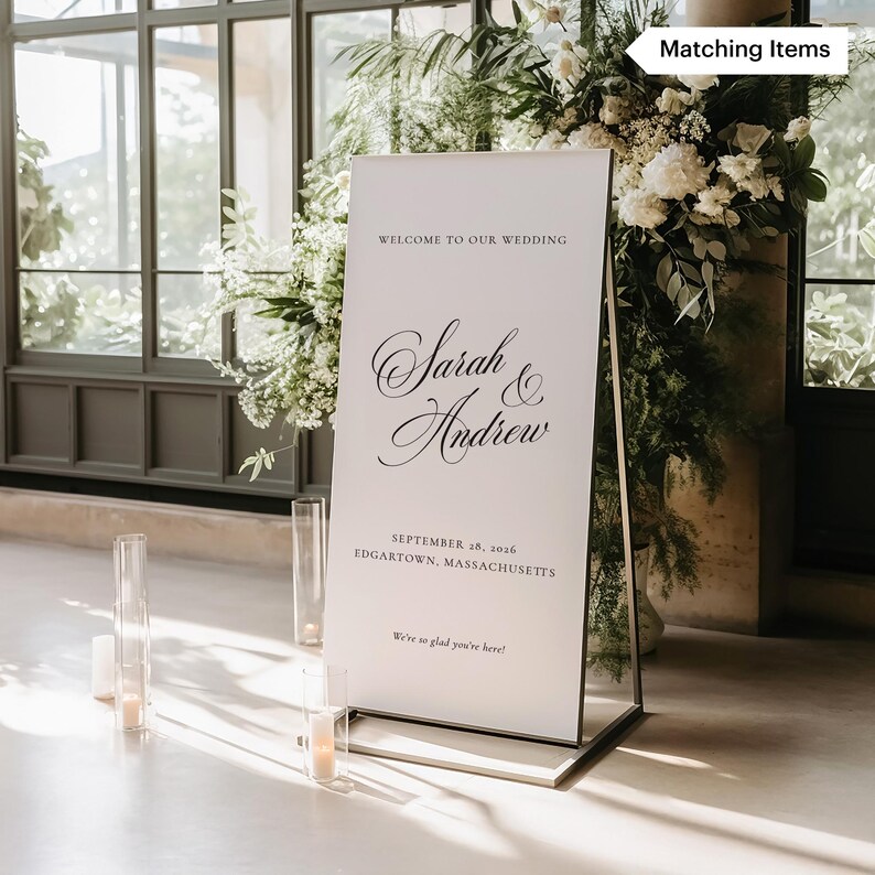 BESOTTED | Printed Romantic Order of Events Sign, Wedding Day Timeline ...