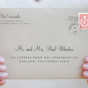 Envelope Template, Envelope Address Template, Wedding Envelope Template ...