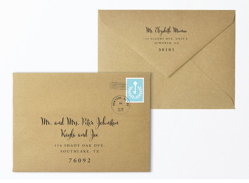 Custom Wedding Envelope-custom Calligraphy Envelope-envelope | Etsy