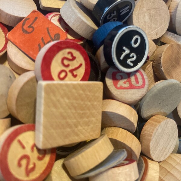 Wooden Bingo Numbers - Etsy