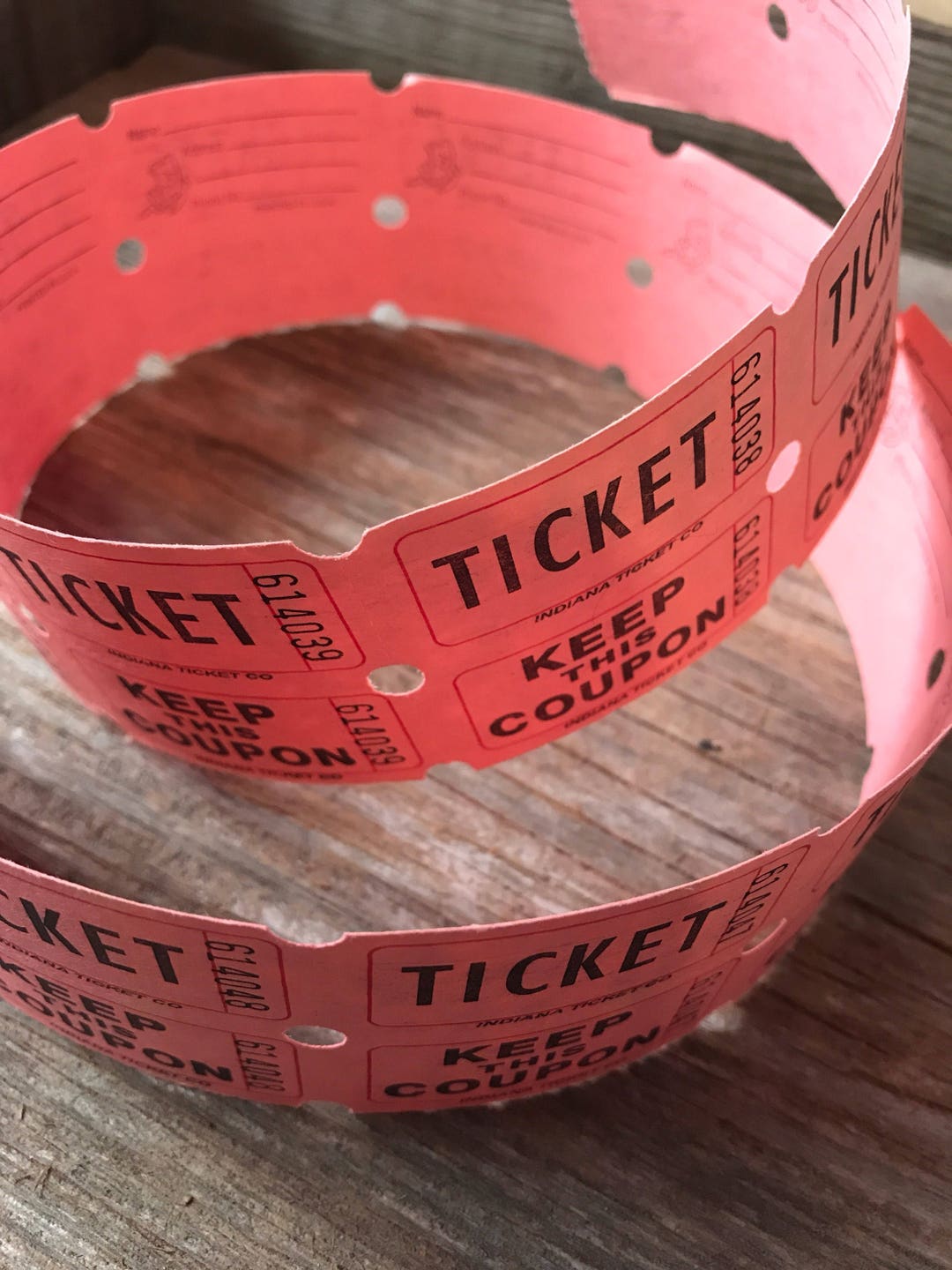 Keep This Coupon Tickets Pink - Etsy