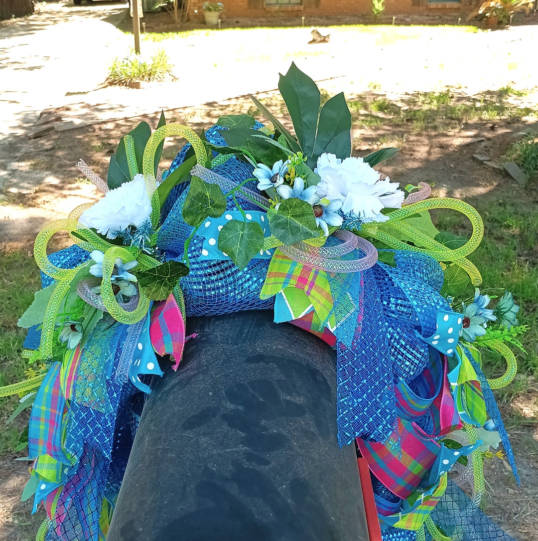 Mailbox Swag, Summer Mailbox Garland, Beach Mailbox Swag, Summer ...