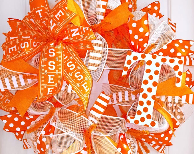 Tennessee Wreath, Tennessee Football Wreath, Team Spirit Wreath ...